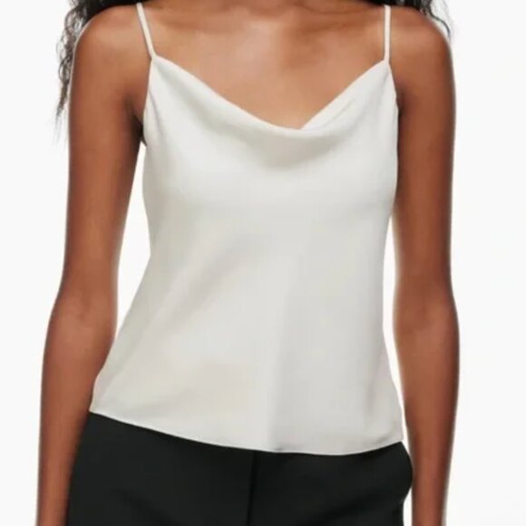 Aritzia | Tops | Aritzia Babaton Cowl Neck Satin Cami | Poshmark